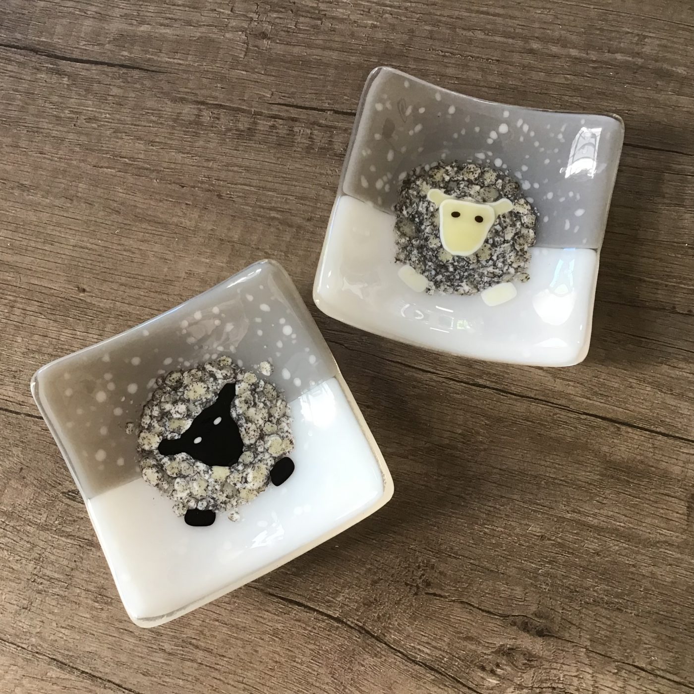 Snowy Sheep Trinket Dish - made in Yorkshire