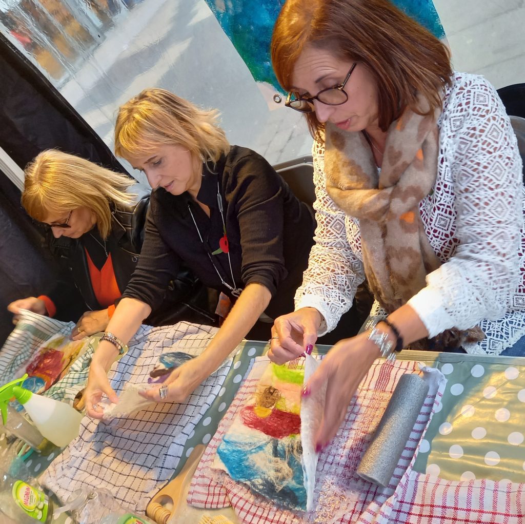 Felted Picture Workshop at the Yorkshire Craft Festival - made in Yorkshire